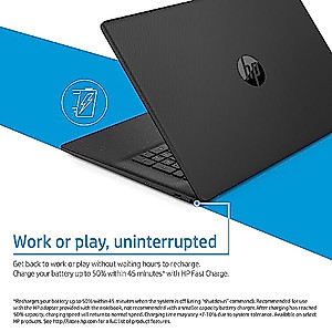 HP Laptop 17 17.3" FHD (1920 x 1080) Laptop Computer - AMD Ryzen 7 7730U 8-Core up to 4.50 GHz Processor, 32GB DDR4 RAM, 4TB NVMe SSD, AMD Radeon Graphics, Windows 11 Pro, Black