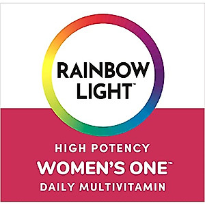 Rainbow Light Womens One High-Potency Daily Multivitamin, Womens Multivitamin Provides High-Potency Immune Support, With Vitamin C, Biotin and Ashwagandha, Vegetarian, 60 Count