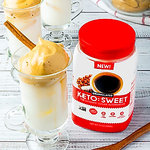KETO:SWEET Ultimate Keto Sugar Alternative, Resealable Jar 19 Oz
