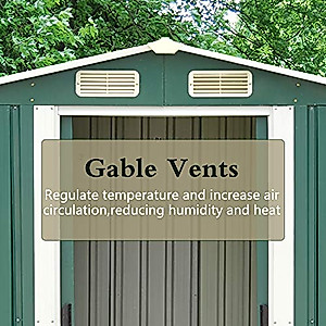 Outdoor Garden Storage Shed 6X4 FT Yard Storage Tool with Sliding Door for Backyard