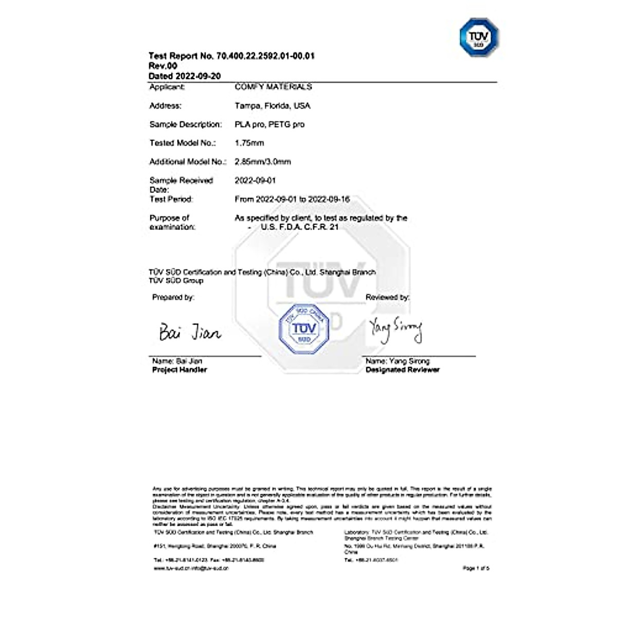 Certified Food Grade PETG 3D Printer Filament - Carbon Brand - Lab Tested FDA Compliant Food Safe, 1.75mm, 1kg, Temp: (Nozzle 220°C - 260°C, Bed: 0°C/60°C - 80°C), Accuracy: +/- 0.02 (White)