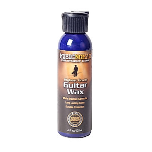 MusicNomad MN102 Premium White Brazilian Carnauba Guitar Wax, 4 oz
