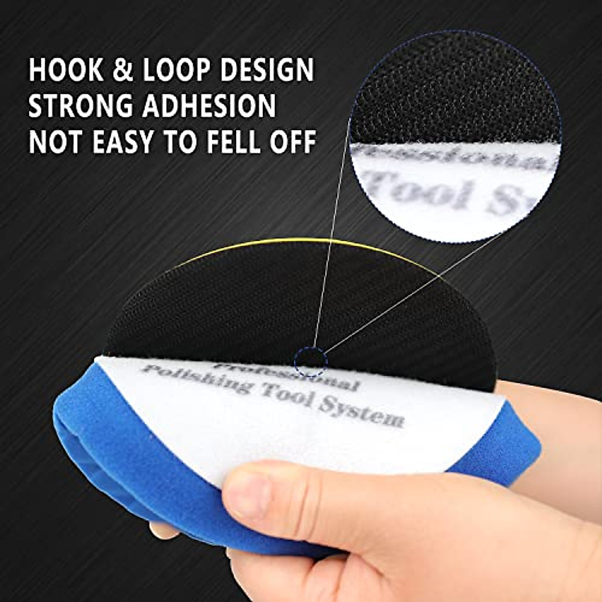 Polishing Pad 6Inch 5 pcs150mm Orbital Buffer Polisher Pad Wool Microfiber Buffing Pads car Detailing kit, Foam applicator Pad for Compounding, Polishing and Waxing, for 6''Backing Plate Car Polisher