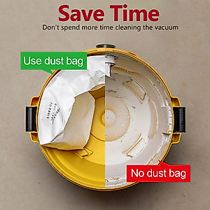 12 Pack 90661 Shop Vac Bags 5-8 Gallon Compatible with Shop Vac 5 to 8 Gallon Shop Vacuum, 9066100, by KEEPOW