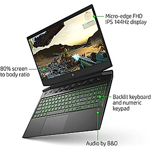 HP Pavilion 16.1 inch Gaming Laptop (1920x1080) FHD 144Hz , Intel Core i5-10300H, NVIDIA GeForce GTX 1660 Ti with Max-Q Design, 8GB RAM, 512GB SSD+32GB Optane, Windows 10 Home