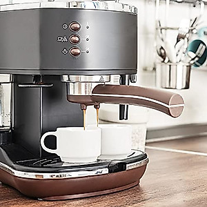 JULKYA SET OF 6 STACKABLE 4OZ IVORY WHITE PORCELAIN ESPRESSO CUPS WITH SAUCERS AND METAL STAND +BONUS STAINLESS STEEL SPOONS - LIGHTWEIGHT CUPS FOR ESPRESSO, LATTE, CAFÉ MACCHIATO, OR TEA