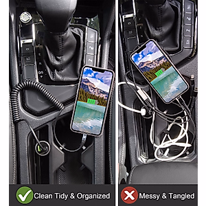 KIYODA USB Type C to Lightning Cable 3FT 2Pack, Coiled iPhone Charger Fast Charging for Car Short USBC iPhone Cord for iPhone14/13/12/11 Pro Max/iPad/CarPlay