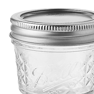 Ball Mason 4oz Quilted Jelly Jars with Lids and Bands, Set of 2