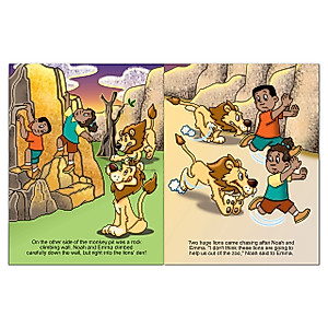 Personalized African American Children’s Zoo Adventure Book – Customize with Child’s Name, Hair Color, Gender, and Ethnicity | 28-Page 8.5” x 11” Paperback by First Time Books