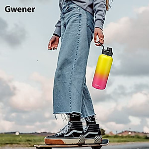 32 Oz Sports Water Bottle, Metal Flask, Insulated Water Bottle for Travel, Hot or Cold Thermos Double Wall Stainless Steel Easy to Clean, Leak-proof and BPA Free for Gym, Picnic, Trip