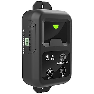 UHPPOTE 2.4GHz WiFi Outswinging Indoor 600lb Electic Magnetic Door Lock System Kit Remote and Smartphone app Control