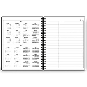 Undated Daily Planner - Undated Planner with Hourly Schedules, Action Items and Follow-up, A4 Daily Organizer Notebook to Increase Productivity, Appointment Book for Time Management, 8.5 × 11 Inch