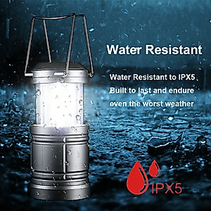 LED Camping Lantern ,Battery Powered Hanging Lanterns for Camping Hiking,Hurricane ,Power Outages,2-Pack