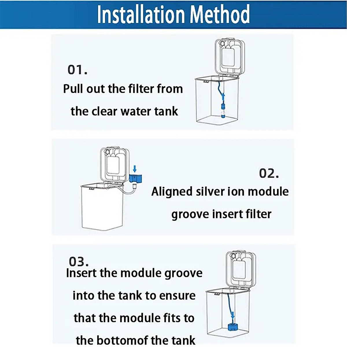 Slow Release Silver Ion Module for ECOVACS X1 T10 T20 Robot Vacuum Cleaner Replacement Spare Parts