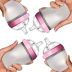 Comotomo Newborn Bottle Set Pink