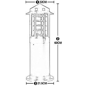 Black E27 Acrylic Lampshade Lawn Garden Outdoor Floor Lamp IP42 Waterproof Aluminum Metal Courtyard Community Column Street Light Path Courtyard Villa Park Landscape Pillar Post Lamp