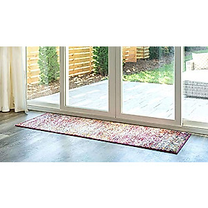 Unique Loom Richmond Collection Area Rug - Medallion (2' x 6' 1" Runner, Multi/ Black)