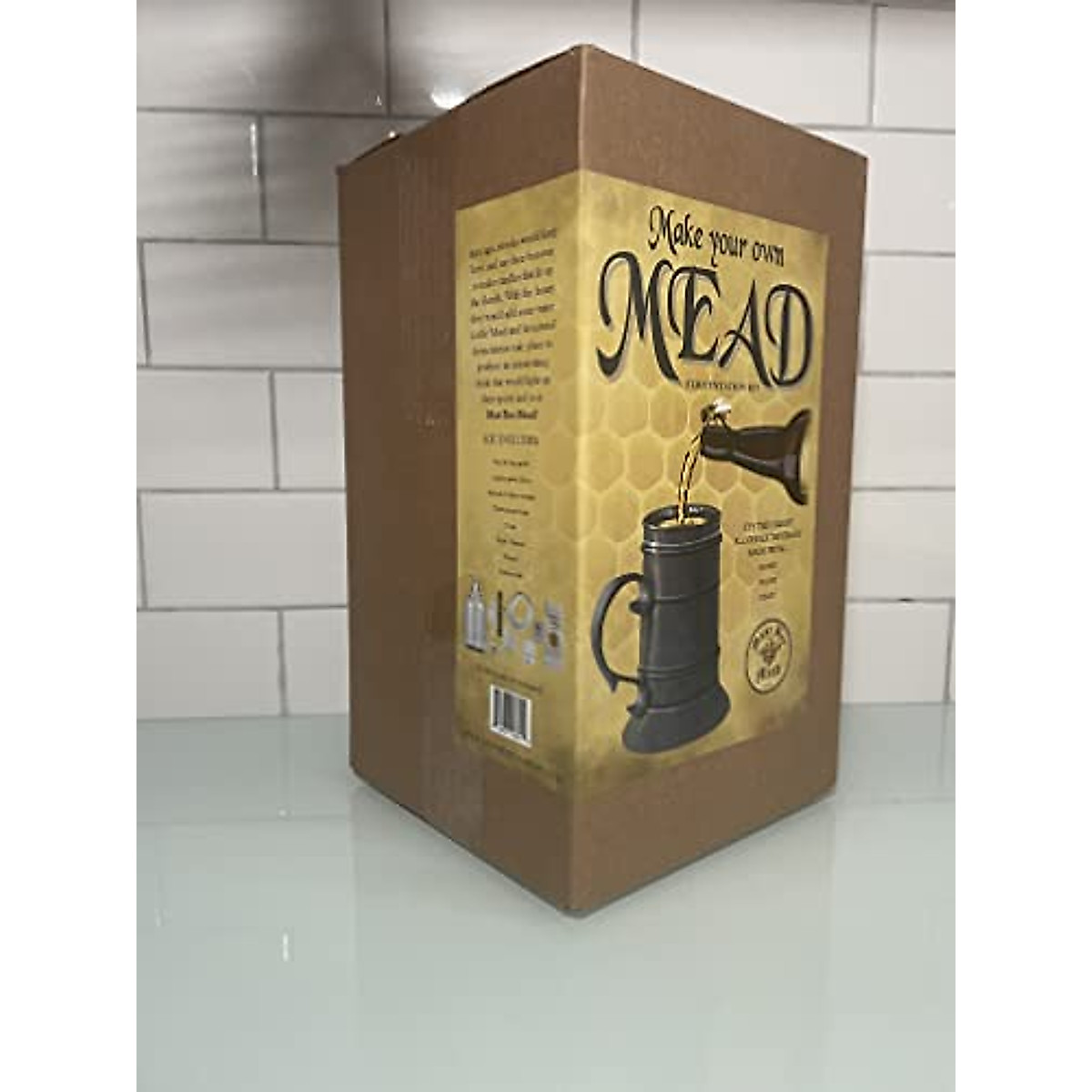 Mead Making Kit by Must Bee- 1 Gallon Reusable Fermentation Kit to Make Honey Wine