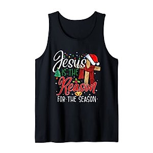 Christian Jesus The Reason Christmas Stocking Stuffer Tank Top