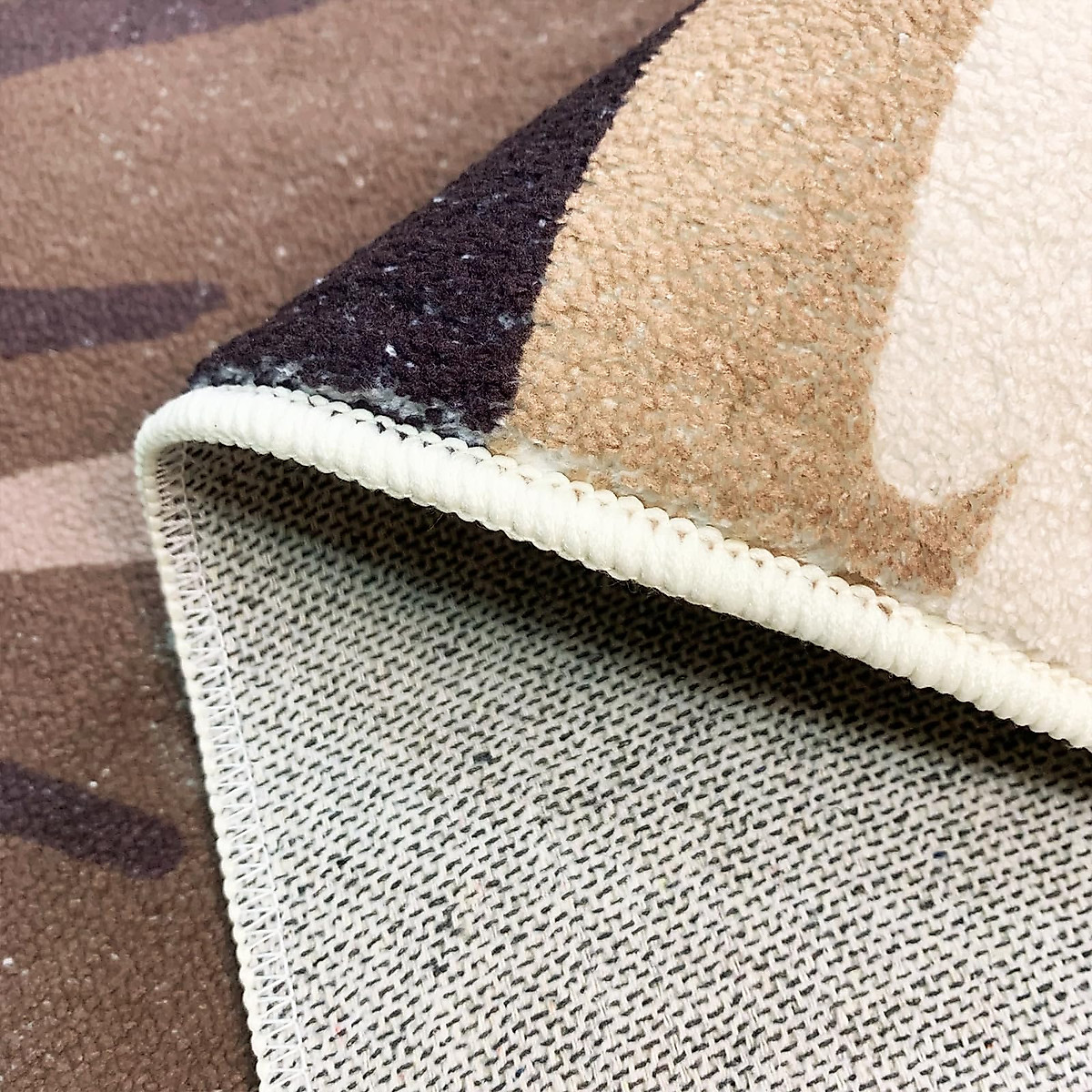 USTIDE Washable Area Rug 5' x 7' Floral Rug Area Rugs Non-Slip Flower Rug Indoor Floor Mat Low Pile Large Rugs for Living Room, Bedroom, Farmhouse, Dining Room, Kids Playroom