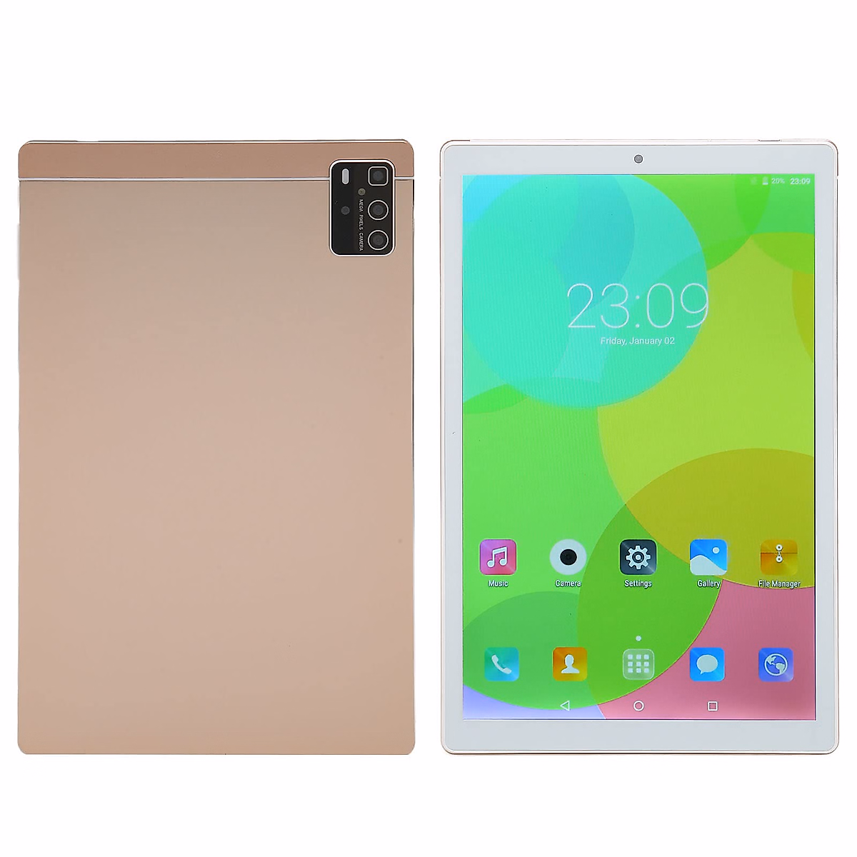 Kufoo Gaming Tablet, 100-240V 6GB RAM 128GB ROM 10.1 Inch Tablet 2560 X 1600 Front 5MP Rear 8MP for Home (US Plug)