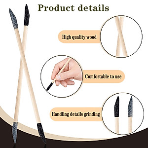 50 Pcs Sanding Sticks, Double End Matchsticks Sanding Twigs, Fine Detailing Sanding Tools for Tight Spaces Plastic Models Wood, 120/280 Grit 5.4 x 0.2 Inch