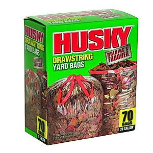 Poly-America Yard Bag, 70 Count (Pack of 1), Clear