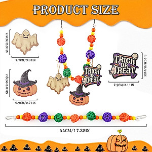 Abizoo Guinea Pig Toys Halloween, Chinchilla Toys Rabbit Toys Teeth Care Improve Pets Dental Health for Chinchillas Hamsters Rat Small Animals Playing Teeth Grinding Indoor Outdoor