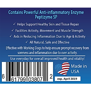 LifeSpan Systemic Enzymes for Dog Arthritis, Mobility, and Pain Relief