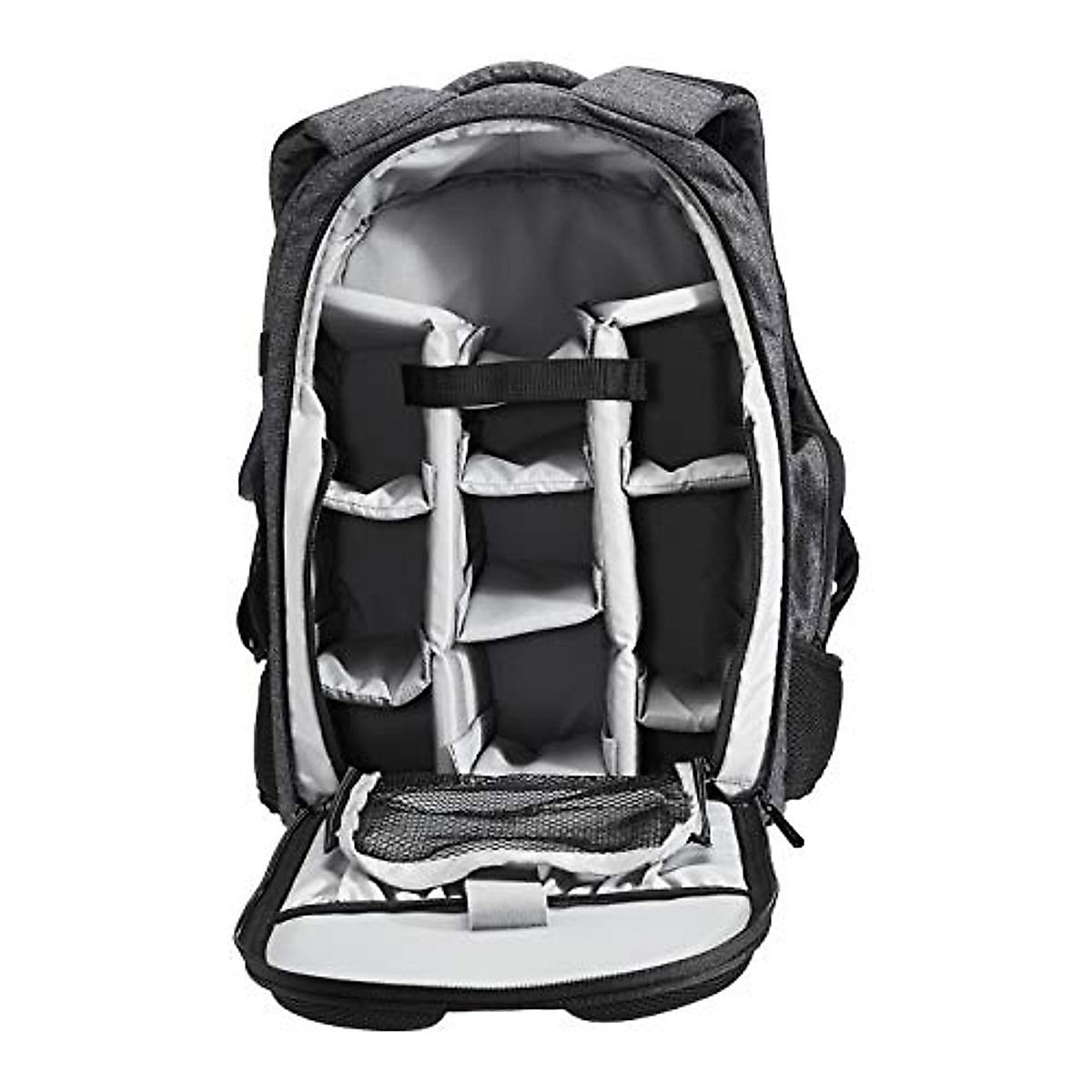 Amazon Basics DSLR Camera Backpack (High Density Water-Resistant 840D Polyester) - Ash Gray