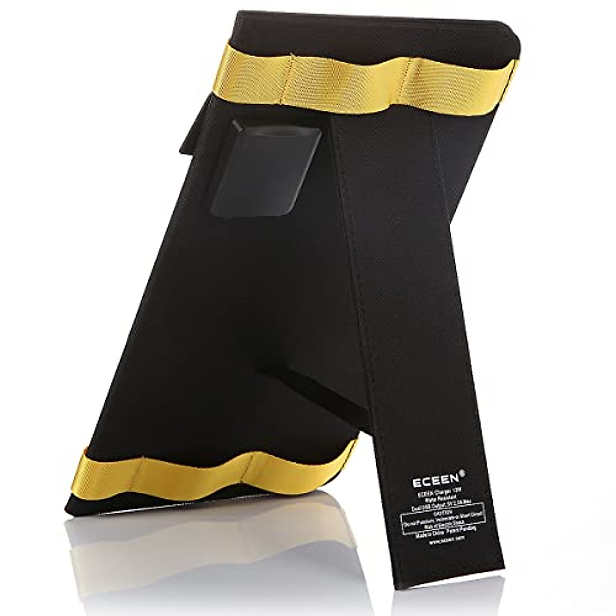 Solar Phone Charger for iPhone, ECEEN 13W Portable Solar Charger with Kickstand for iPhones, Smartphones, Tablets, GPS Units, Speakers, Gopro Cameras, and Other Devices Camping Gadgets Emergency Kit