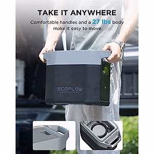 EF ECOFLOW Delta 2 Smart Extra Battery, 1024Wh LiFePO4 Expansion Battery for Power Station DELTA2