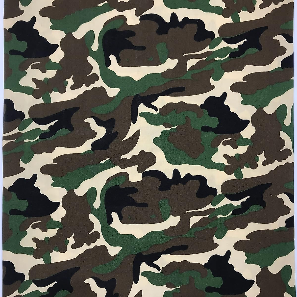 Camo Fabric Army Green Camouflage Printed Fabric Quilting Sewing DIY Clothing Apparel Crafts Décor Cut by The Yard (Green Pattern A, 2 Yards)