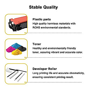 Toner Bank 414A 414X Toner Cartridge (with Chip) Compatible Replacement for HP 414X 414A W2020X Color Laserjet Pro MFP M479fdw M454dw M454dn M479fdn Printer Ink (Black Cyan Magenta Yellow, 4-Pack)