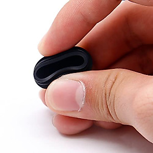 suiwotin 150pcs 2ML Silica Gel Containers, Non-Stick Wax Containers, Multi Use Storage Jars for Wax, Oil Concentrate (Black)