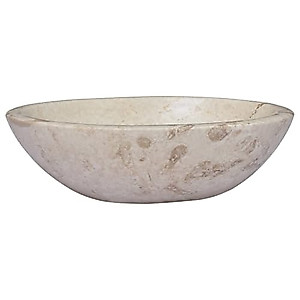 Sink Cream 20.9"x15.7"x5.9" Marble,Modern Marble Bathroom Sink: A Durable and Stylish Addition to Your Home Bath Fixtures，Bathroom Sinks