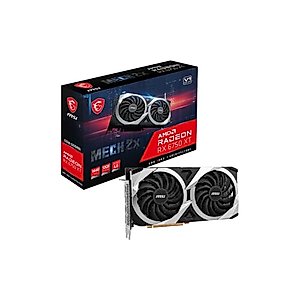 MSI Gaming Radeon RX 6750 XT 192-bit 12GB GDDR6 Boost Clock 2600MHz Dual Torx 3.0 Fans DP/HDMI FreeSync DirectX 12 VR Ready OC Graphics Card (RX 6750 XT MECH 2X 12G V1)
