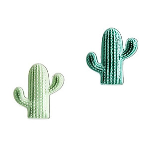 UPKOCH 2pcs Ceramic Dip Bowls Sauce Dishes Seasoning Dishes Cactus Shape Serving Dishes Seasoning Bowl Sushi Soy Dishes for Snack Sushi Fruit Appetizer Dessert