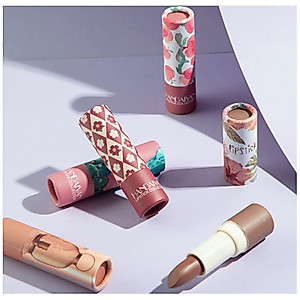 AKARY Matte Nude Lipstick, Bold & Intense Nudes Paper Tube Lipsticks Smooth Velvety Lip Gloss, Long Lasting Lip Stick Non-Stick Cup Not Fade Nude Lip Stick, Senior Matte Lip Makeup Gifts for Women and Girls