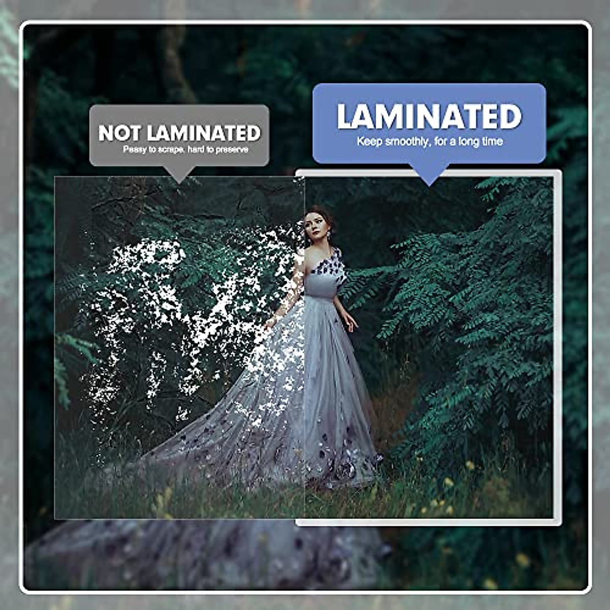 Laminating Sheets, PANDRI 200 Pack Thermal Laminator Pouches Holds 8.5 x 11 Inch, 3 Mil Clear Laminator Paper 9 x 11.5 Inch, Letter Size