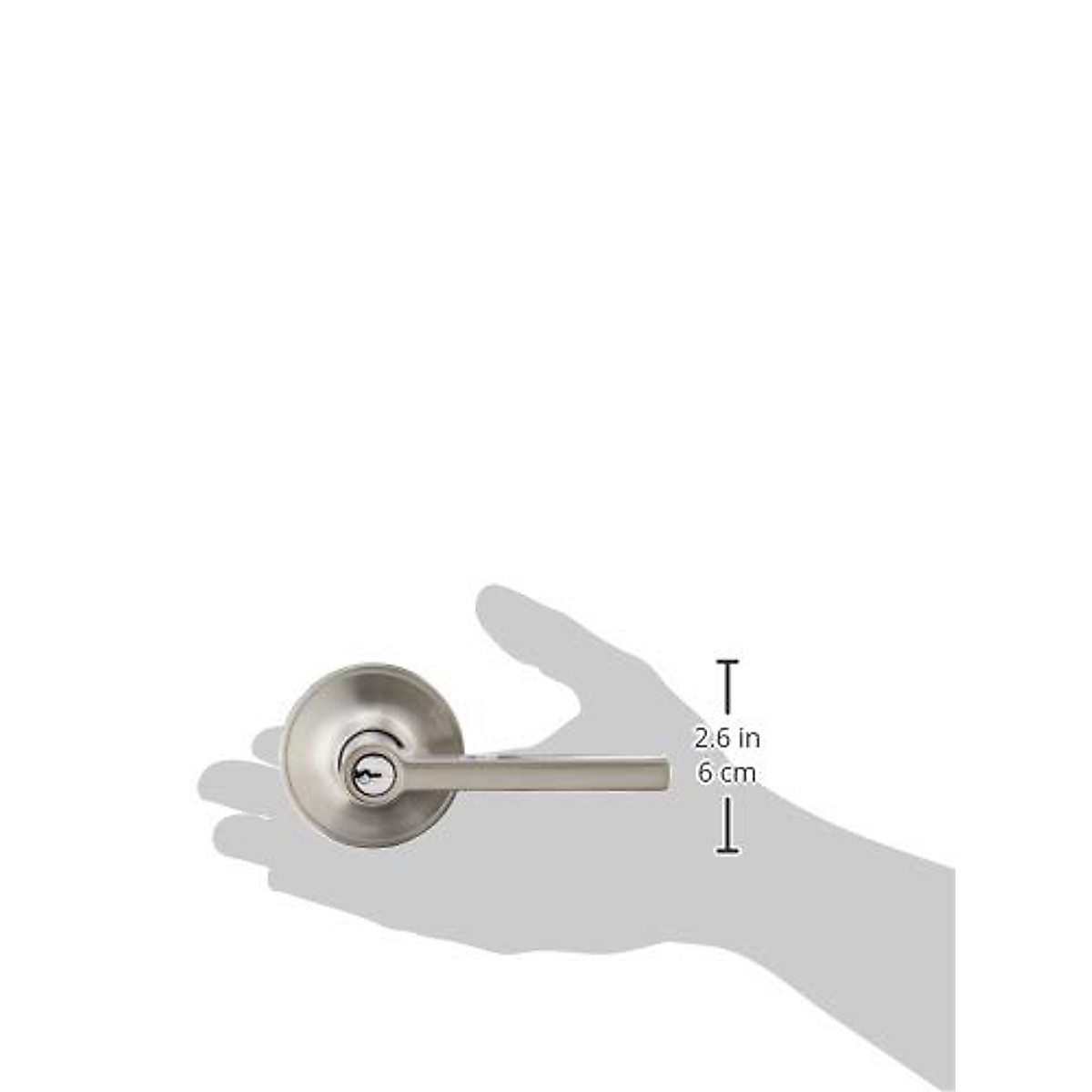 Dexter by Schlage J54SOL619 Solstice Keyed Entry Lever, Satin Nickel