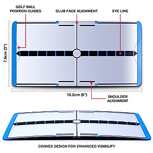 ME AND MY GOLF Mini-max Mini Max Golf Training Mirrors, Mirror Set, Silver, One Size UK