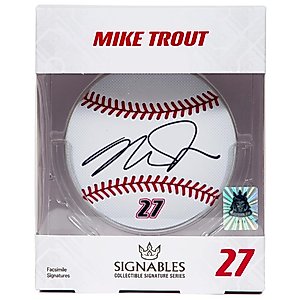 Signables Mike Trout Collectible - 4" - Baseball Gifts Angels Mike Trout Collectible - Baseball Team Gifts