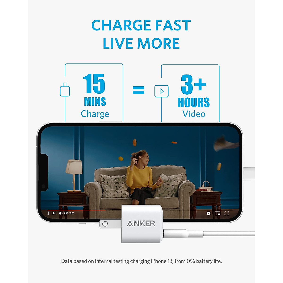 Anker [2-Pack] USB C Charger, Nano Charger 20W Powerport PD Durable Compact high Speed USB C Wall Charger, for iPhone 13/13 Mini/13 Pro/13 Pro Max/12