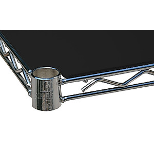 2 Pack of 24" Deep x 60" Wide Black Shelf Liner