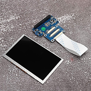 FastUU IPS Display for Raspberry Pi, 5in IPS Display Screen, Durable HD DIY 60HZ with Bracket for Raspberry Pi Series Board