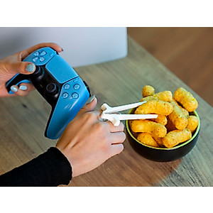 isnack PRO Finger Chopsticks for Gamers - 4 PCS Gamer Chopsticks, Snack Grabber, Chips Chopsticks, Snack Chopsticks for Gamers, Chip Chopsticks, Snack Chopsticks, Chopsticks Helper (4 X isnack Pro)