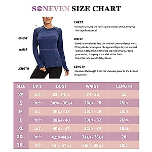 Fleece Lined Shirt for Women Long Sleeve Running Shirts with Thumb Holes（Navy-Grey,Medium
