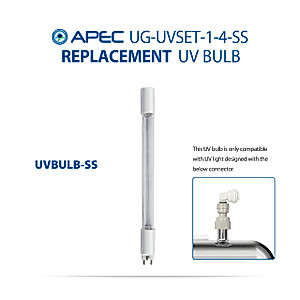 APEC Intense Stainless Steel Ultra-Violet Sterilizer Water Filtration Kit UG-UVSET-1-4-SS