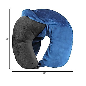 Cloudz Washable Travel Neck Pillow Cover - Blue